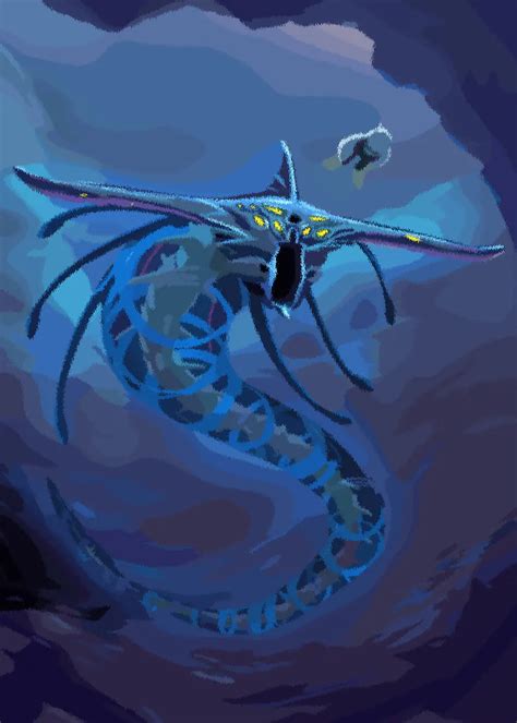 Subnautica Reaper Leviathan Digital Art Poster Picture Metal Print