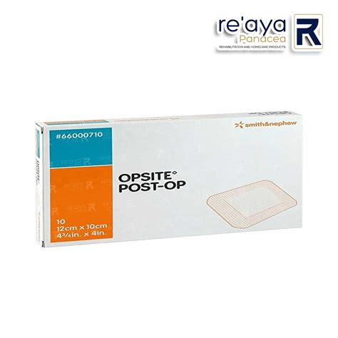 Wound Dressing Opsite Post Op Dressings 12cm X 10cm Reaya