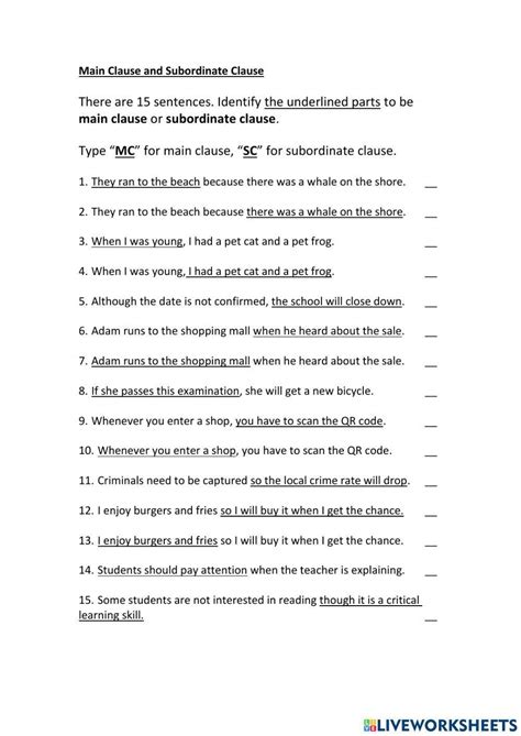 723710 Main Clause And Subordinate Clause 723710 Main Clause And Subordinate Clause