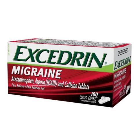Excedrin Migraine Capsules 100 Count Kroger