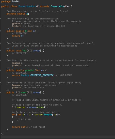 Solved Please Help Solve This Code Part 3 Insertionsort