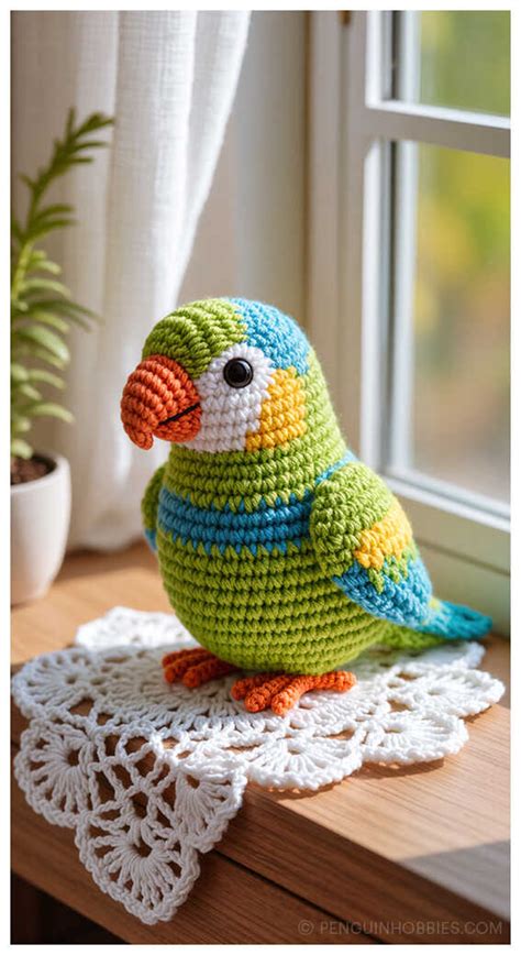 Crochet Parrot Amigurumi Free Pattern Penguin Hobbies