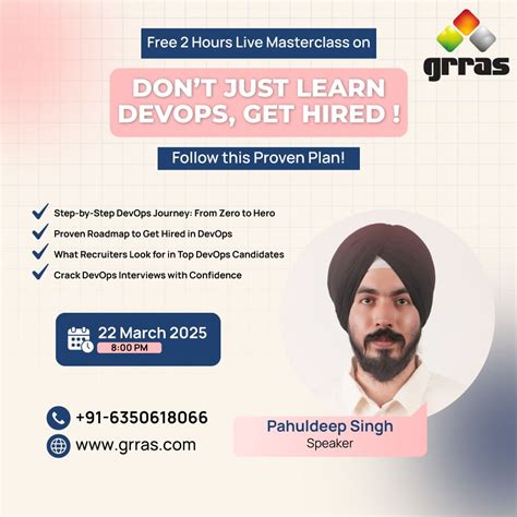 Devopscloudmasterclass Devops Cloudcomputing Jobready Careergrowth Pahuldeep Singh