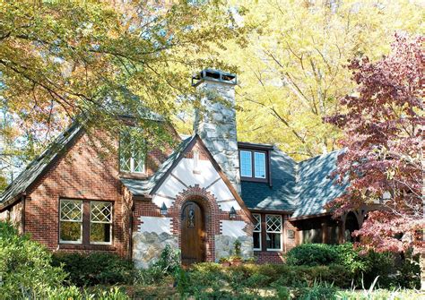 One Story Brick Homes Tudor Style