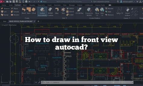How To Draw In Front View Autocad
