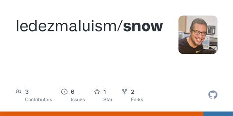 GitHub Ledezmaluism Snow