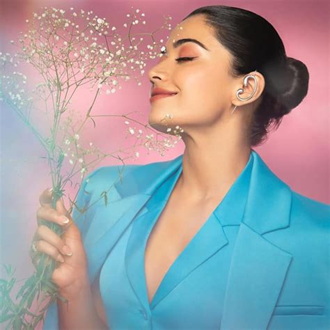 Rashmika Mandanna Just Steals Your Heart In Blue Three Piece Set And