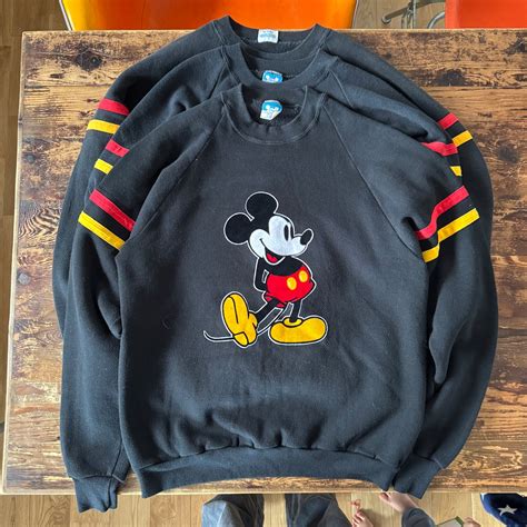 1980s Mickey Mouse Souvenir Sweatshirt Xl Rei Mart