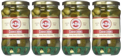 French Cornichons 4 Pack Gourmet Pickles For Perfect Snacks And Charcuterie Buy Now With