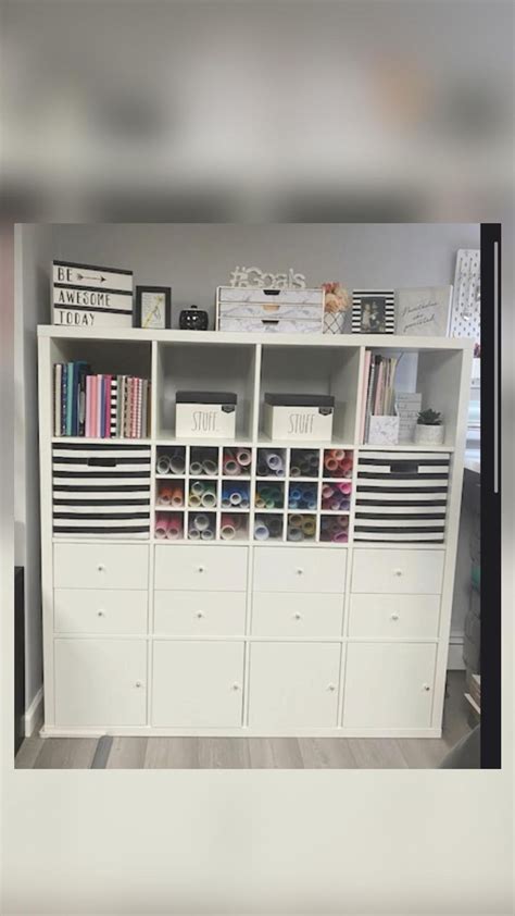 Ikea Kallax Shelf Unit For Crafters Cricut Silhouette