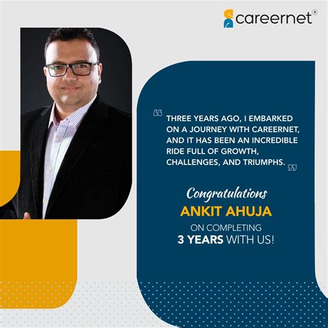 Congratulations Ankit Ahuja On 3year Service Anniversary Akansha Ahuja
