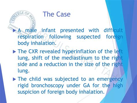 A Bronchial Foreign Body With Obstructive Emphysemapdf