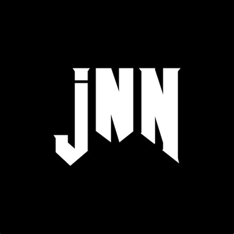 Premium Vector Jnn Letter Logo Design For Technology Company Jnn Logo Design Black And White