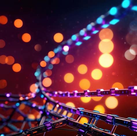 Premium Photo Representation Of Digital Blockchain With Glowing Energy Data Connections