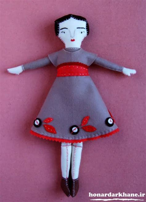 آموزش ساخت عروسک نمدی با الگو