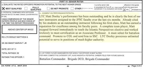 Excerpts From Ltc Dooleys Officer Evaluation Reports May 2011 Through