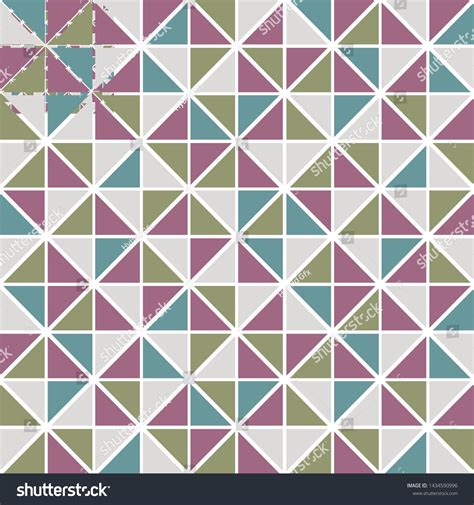 Seamless Triangle Pattern Vector Background Geometric Stock Vector Royalty Free 1434590996