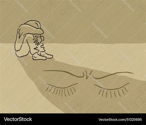 Inferiority Complex Mental Disorded In Psychology Vector Image