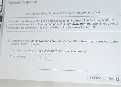 solved numeric response use the following information to