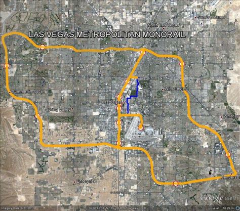 Vegas Monorail Map Las Vegas Monorail Map And Other Transportation