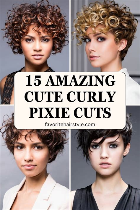 15 Amazing Cute Curly Pixie Cuts Favorite Hair Styles Trendy