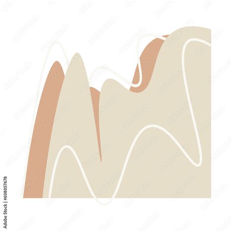Aesthetic Wave Border Vector Illustration Corner Borders Border Frame
