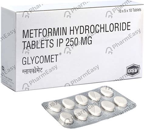 Glycomet 250 MG Tablet (10): Uses, Side Effects, Price & Dosage | PharmEasy