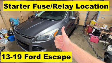 Starter Fuse And Relay Location Ford Escape 13 14 15 16 17 18 19 2013