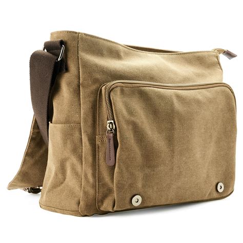 Mustard Yellow Canvas Messenger Bag In Stock Trendhim