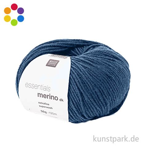 Rico Wolle Essentials Merino Dk 100 Wolle 50g 120m