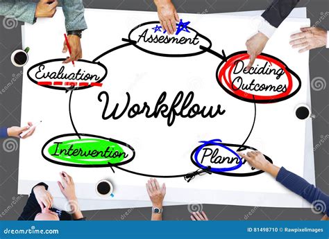 Workflow Process Action Plan Diagram Concept Stock Photography CartoonDealer Com 81498710