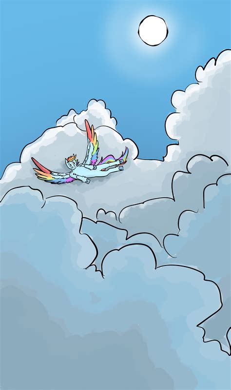 Mlp Rainbow Dash Cloud Wallpaper