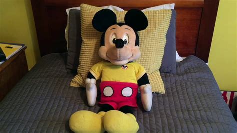 Large Stuffed Talking Mickey Mouse