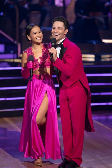 Dwts Pro Sasha Farbers Cologne Reminds Jenn Tran Of Ex Sam Mckinney