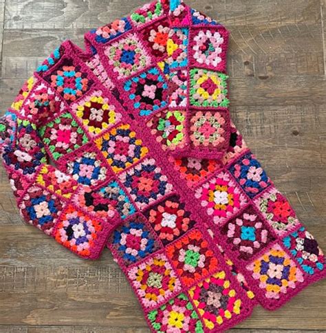 Granny Square Duster Etsy