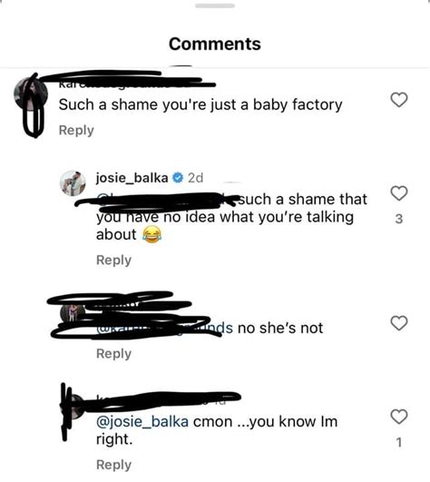 Bringing Up Bates Josie Bates Claps Back At Hater In Latest Post