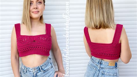 Crochet Ruby Crop Top Free Pattern Beautiful Crochet Stuff