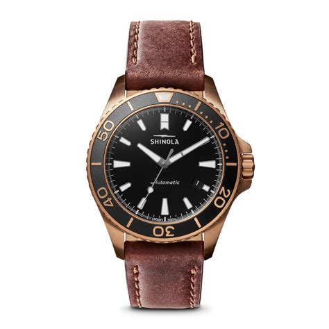 shinola s bronze monster dive watch is inspired by prohibition era
