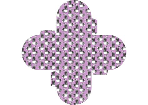 Packaging Box Design With Cat Pattern Theme 14220390 Png