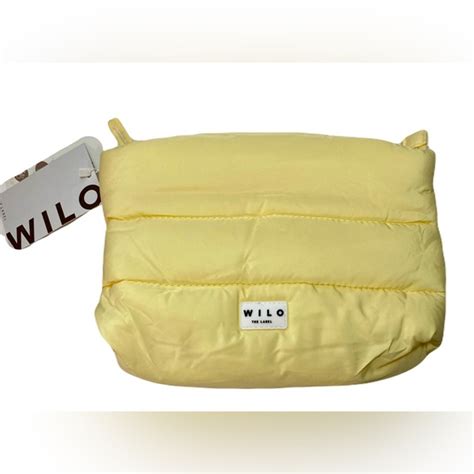 Wilo The Label Bags Wilo The Label Yellow Womens Bag Cosmetic Pouch