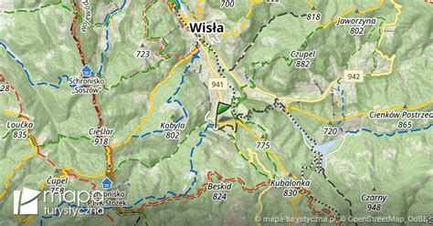 Wisła Głębce Mapa Szlaków Turystycznych Mapa Turystyczna Pl