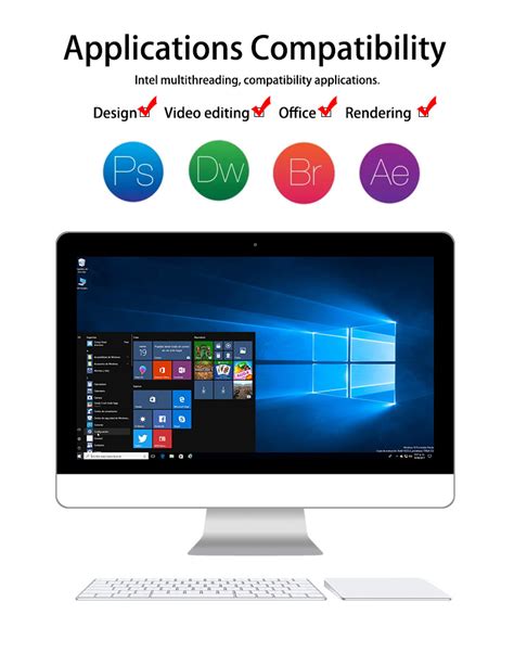 Office Use Touch Screen Hot Selling All In One PC Touch Screen Aio PC Barebones And All In One