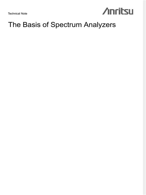 dokumen tips spectrum analyzer basics pdf broadcast engineering