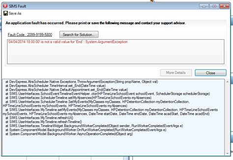 Sims Error Educational Software