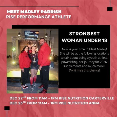 💪🔥 Meet Marley Parrish 🔥💪 The Rise Performance 618 Facebook