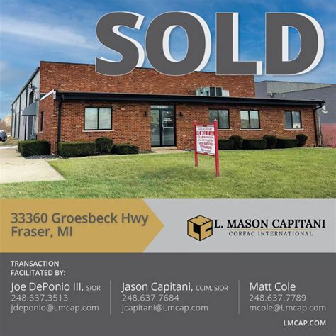 Joe Deponio Iii Sior On Linkedin Sior Realestate Industrial Michigan Corfac