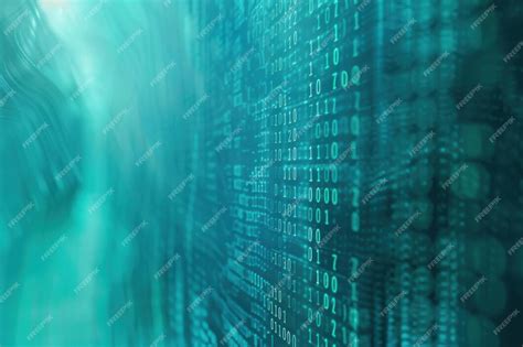 Abstract Digital Data Visualization Teal Technology Innovation