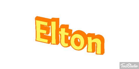 Elton Name Animated  Logo Designs