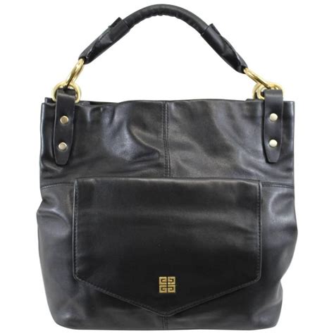 Nice Vintage Givenchy Black Leather Shoulder Bag At 1stdibs Givenchy
