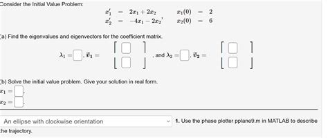 Solved Consider The Initial Value Problem Chegg